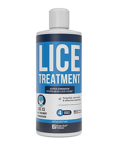 Lice Treatment (8 FL OZ), Made in USA | Lice Ice Extra Strength - The Ultimate Head Lice Treatment for Kids and Adults, Safe & Non-Toxic Formulation | Family Size