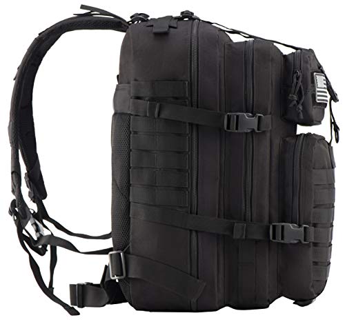 Military Tactical Backpack Daypack Molle Bag 3 Day Assault Pack Bug Out Bag Men 45L Large