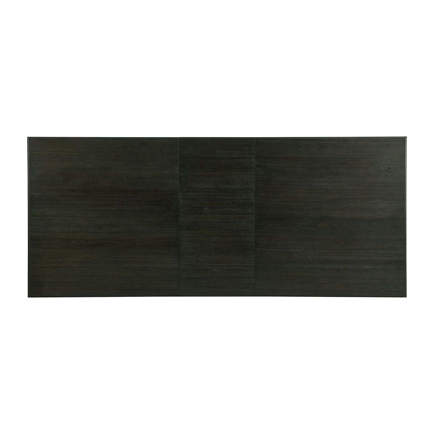 Picket House Furnishings Holden 42" x 79" Transitional Rectangle Wood Standard Height Dining Table, Thick Table Top, Thick Legs, Assembly Required, in Black Finish