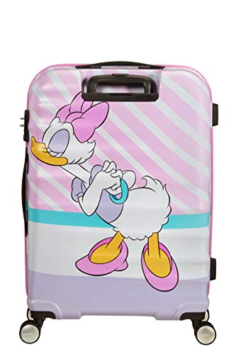 American Tourister suitcases Unisex Adult Spinner M (67 cm-64 L), Multicolour (Daisy Pink Kiss)