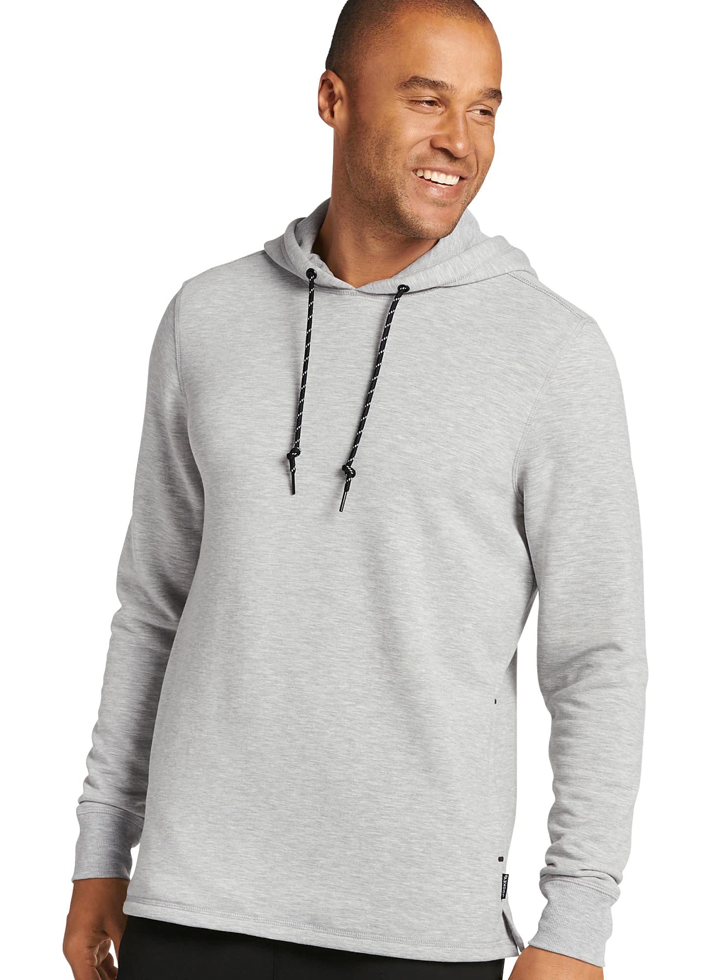Jockey Men's Sportswear Lightweight Fleece Pullover Hoodie, Light Grey Heather, m