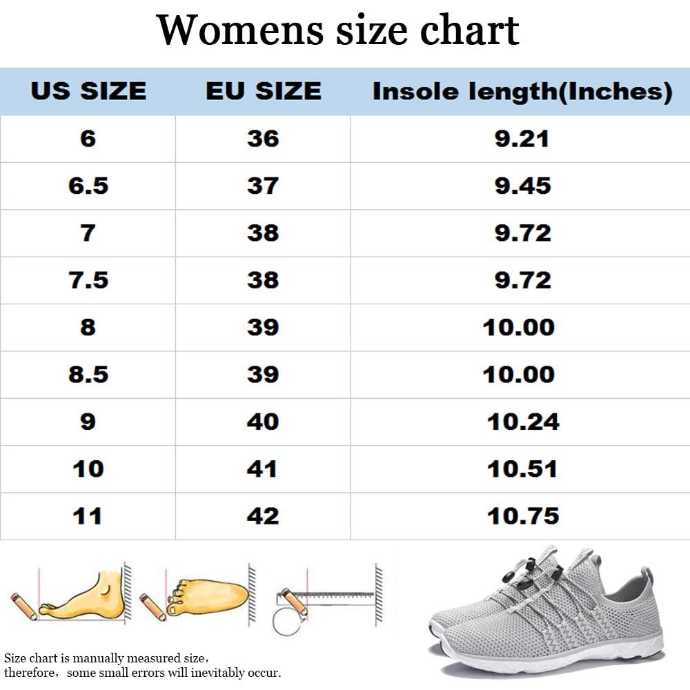 DLGJPA Women's Lightweight Quick Drying Water Shoes for Beach or Water Sports Slip On Walking Shoes