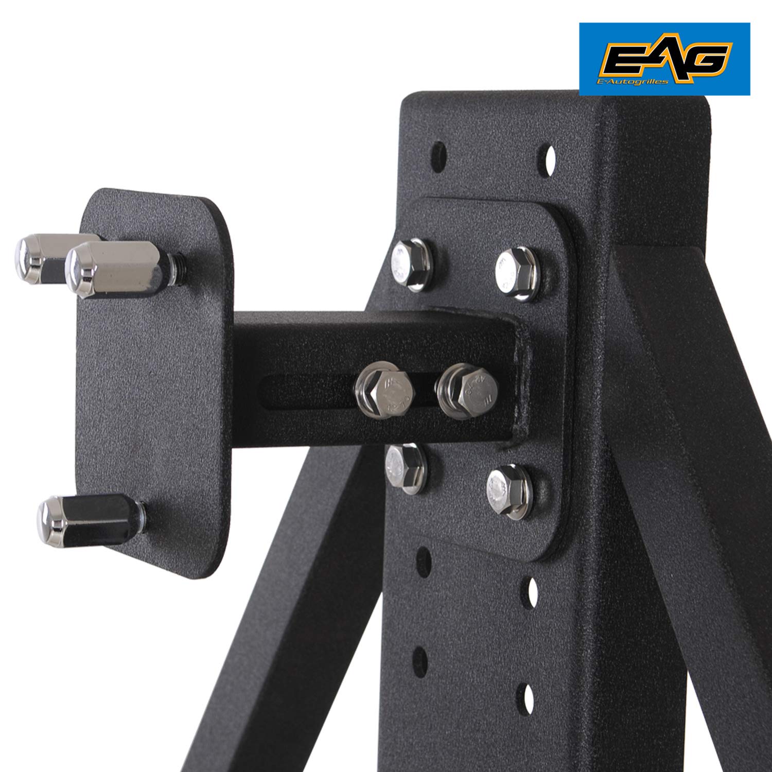 EAG Classic Rear Bumper with Tire Carrier Black Textured Fit for 87-06 Wrangler TJ YJ