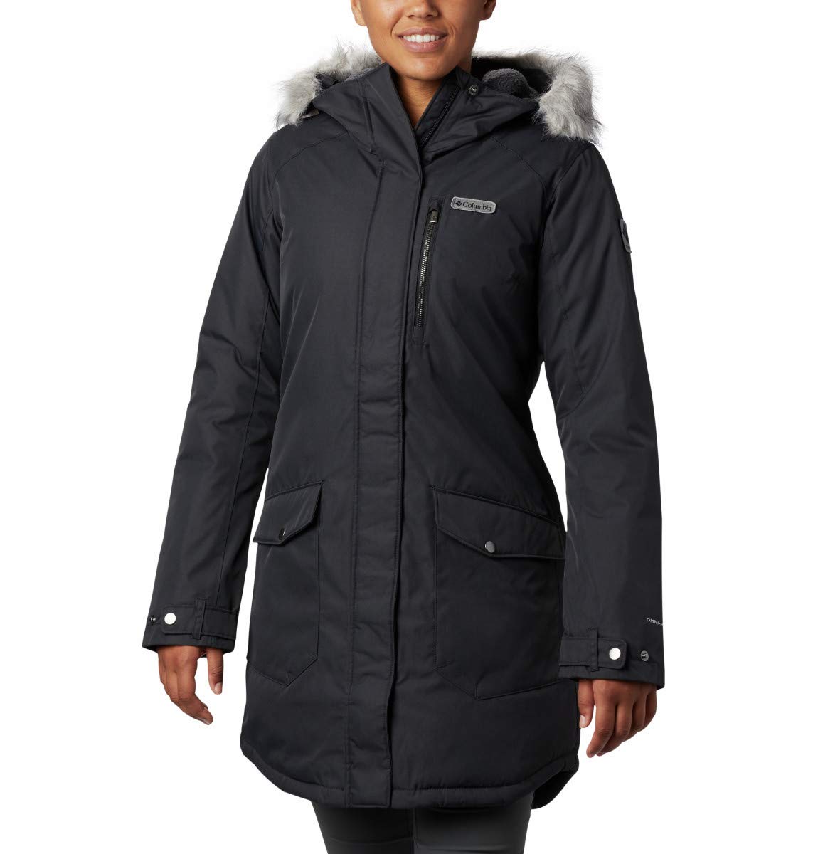 Columbia Women's Suttle Mountain Long Insulated Jacket, Black, XX-Large