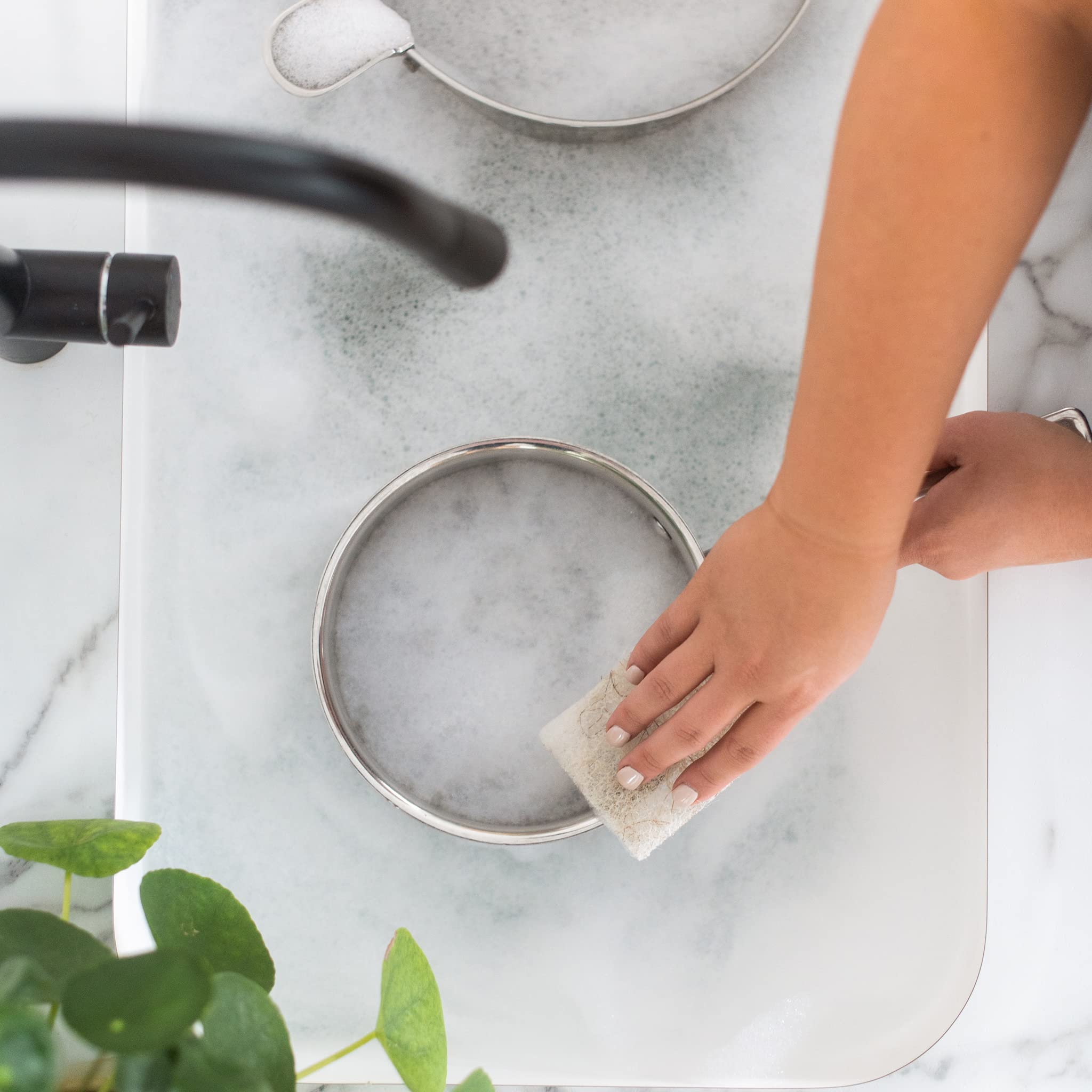 Full Circle Beachy Clean, Coconut Heavy Duty Scour Pads, 3 Count, Made with Plant-Based & Recycled Materials