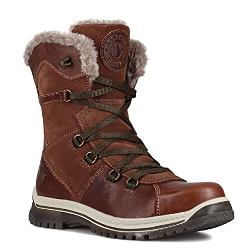 Santana Canada Majesta-Luxe Boot - Women's Cognac/Dark Green, 9.0