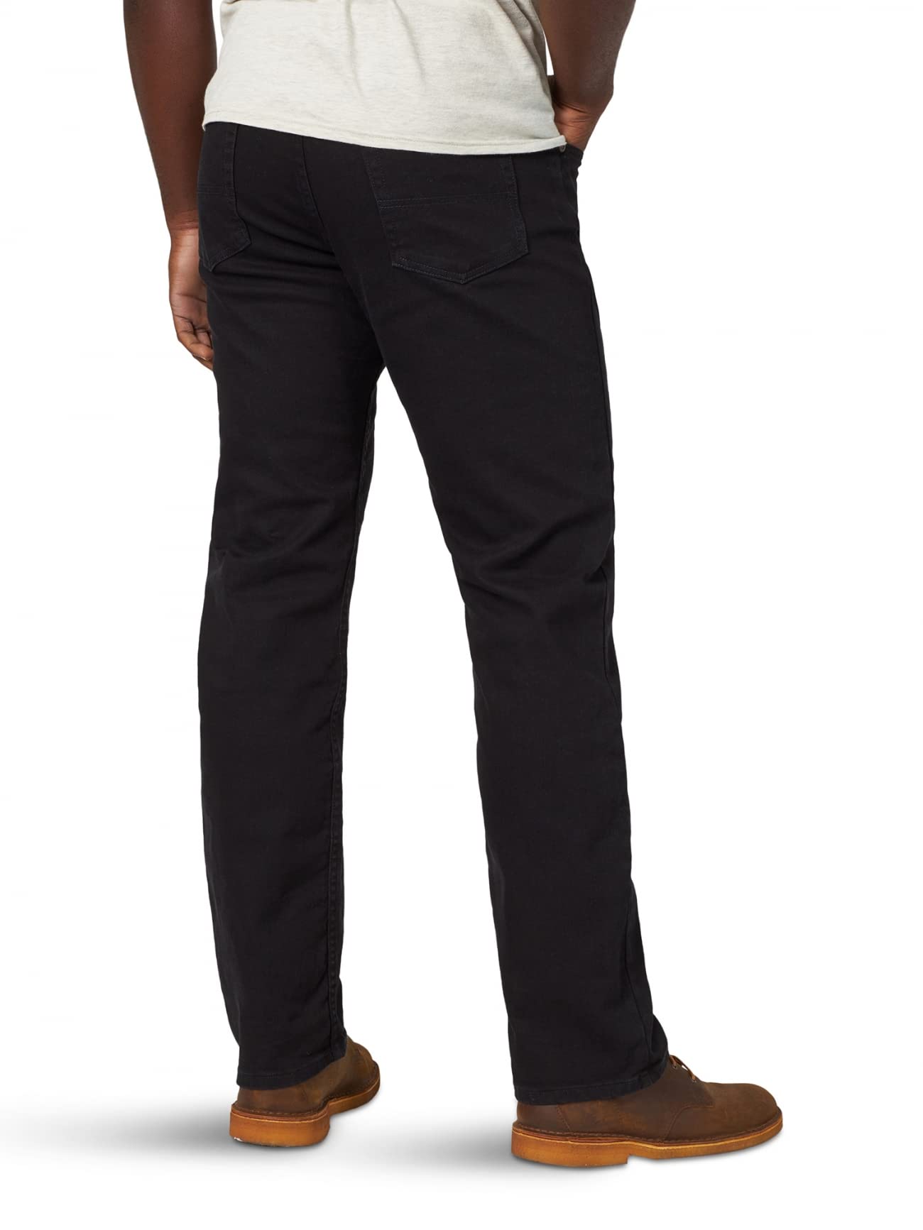 Wrangler Authentics Men's Classic 5-Pocket Relaxed Fit Flex Jean Black Flex 35W x 29L