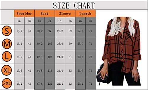 ZC&GF Women's Long Sleeve V-Neck Stripes Casual Blouses Pocket Button Down Shirt Tops
