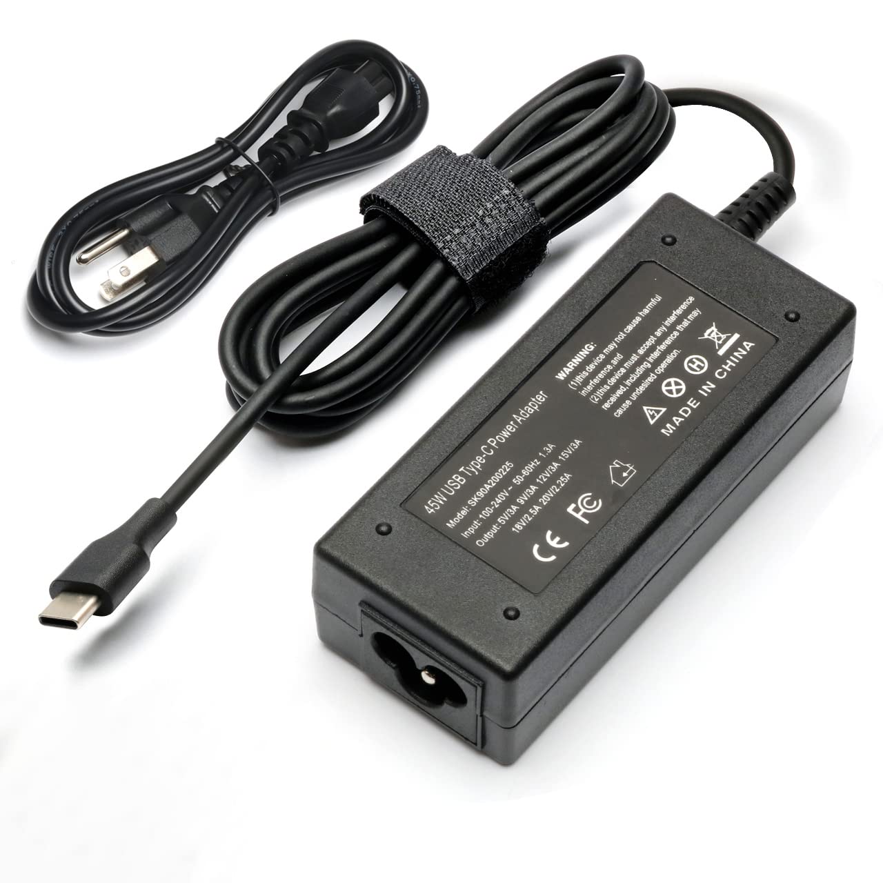 45W Type C USB C 918337-001 Charger Adapter for HP Chromebook X360 14-CA000 11-AE000:14-ca051wm 14-ca052wm 14-ca091wm,11-ae051wm 11-ae001tu;Spectre x360 13-v111dx 13-v011dx 13-w023dx Power Supply Cord