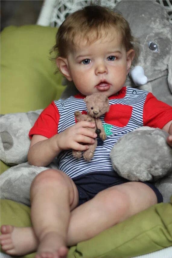 CHAREX Reborn Toddler Doll - Realistic Lifelike Reborn Boy Doll, 22 inch Weighted Soft Body Gift Toy for Kids Age 3+