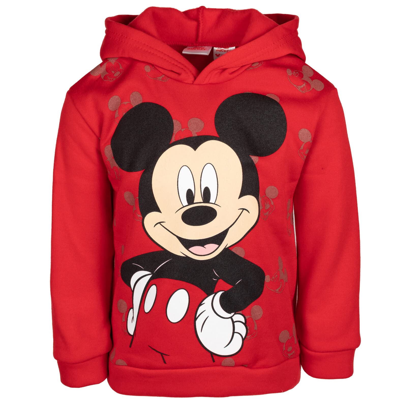 Disney Mickey Mouse Big Boys Pullover Hoodie Red 8