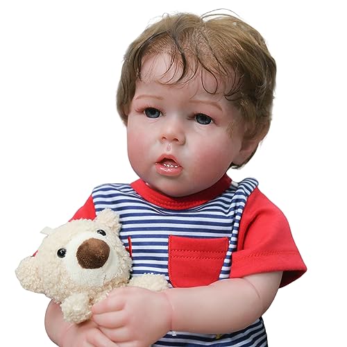CHAREX Reborn Toddler Doll - Realistic Lifelike Reborn Boy Doll, 22 inch Weighted Soft Body Gift Toy for Kids Age 3+
