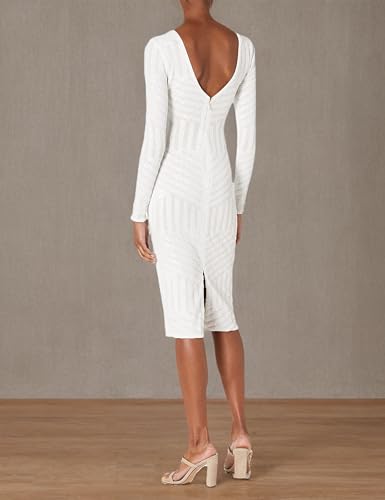 Dress the Population Womens Emery Dress, White, X-Small US