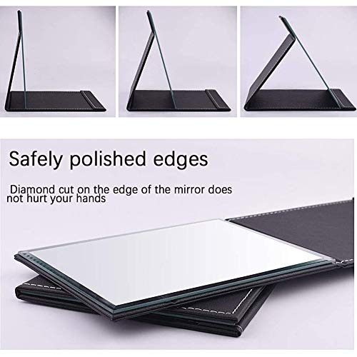 NAYSAYE 10x7 Inches Portable Folding Makeup Mirror Table Vanity Desk Travel Mirror with Stand Tabletop Desktop Mirror