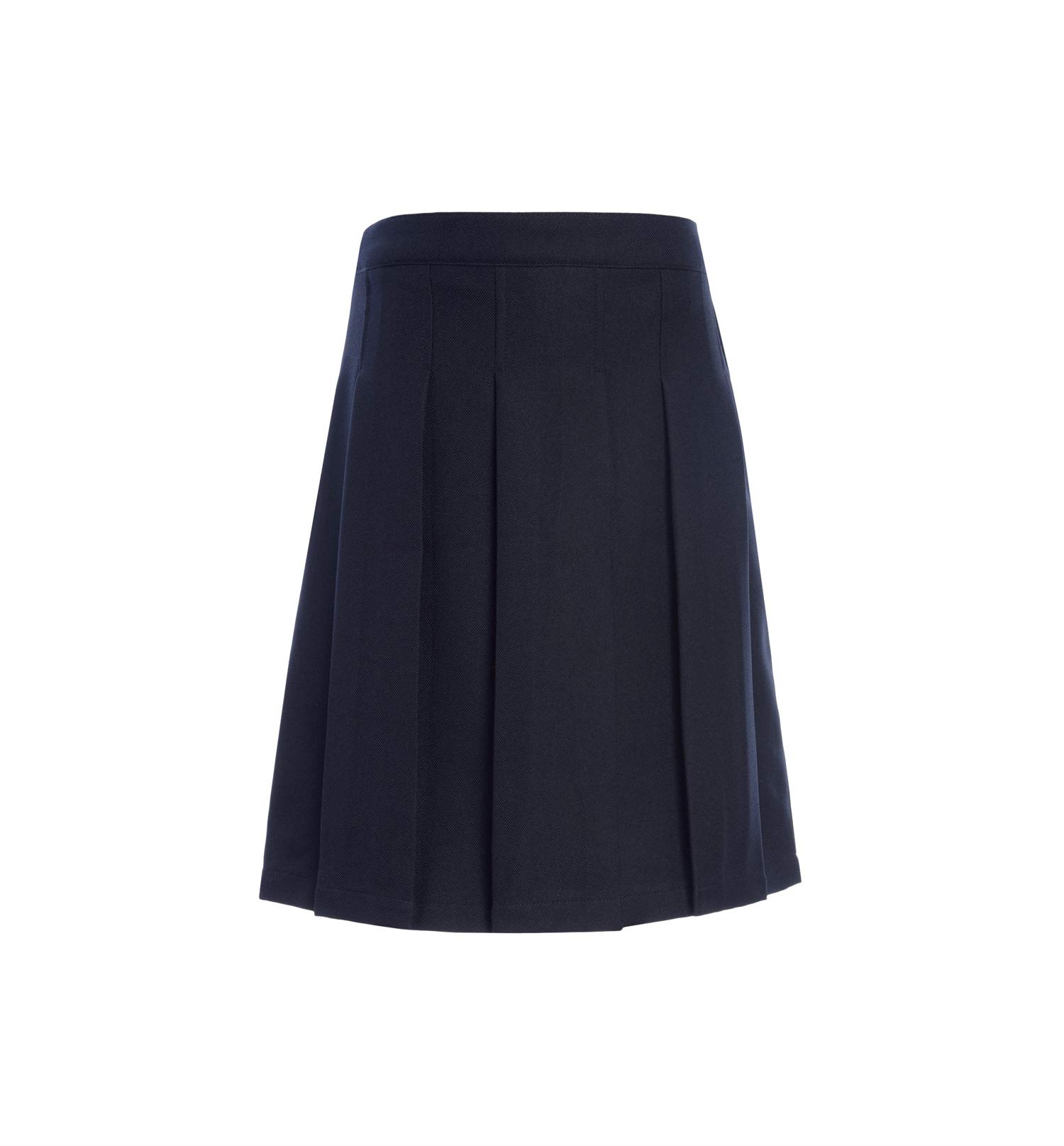 Tommy Hilfiger Girls Adjustable Solid Pleated Flat Back Skort US 14, Navy
