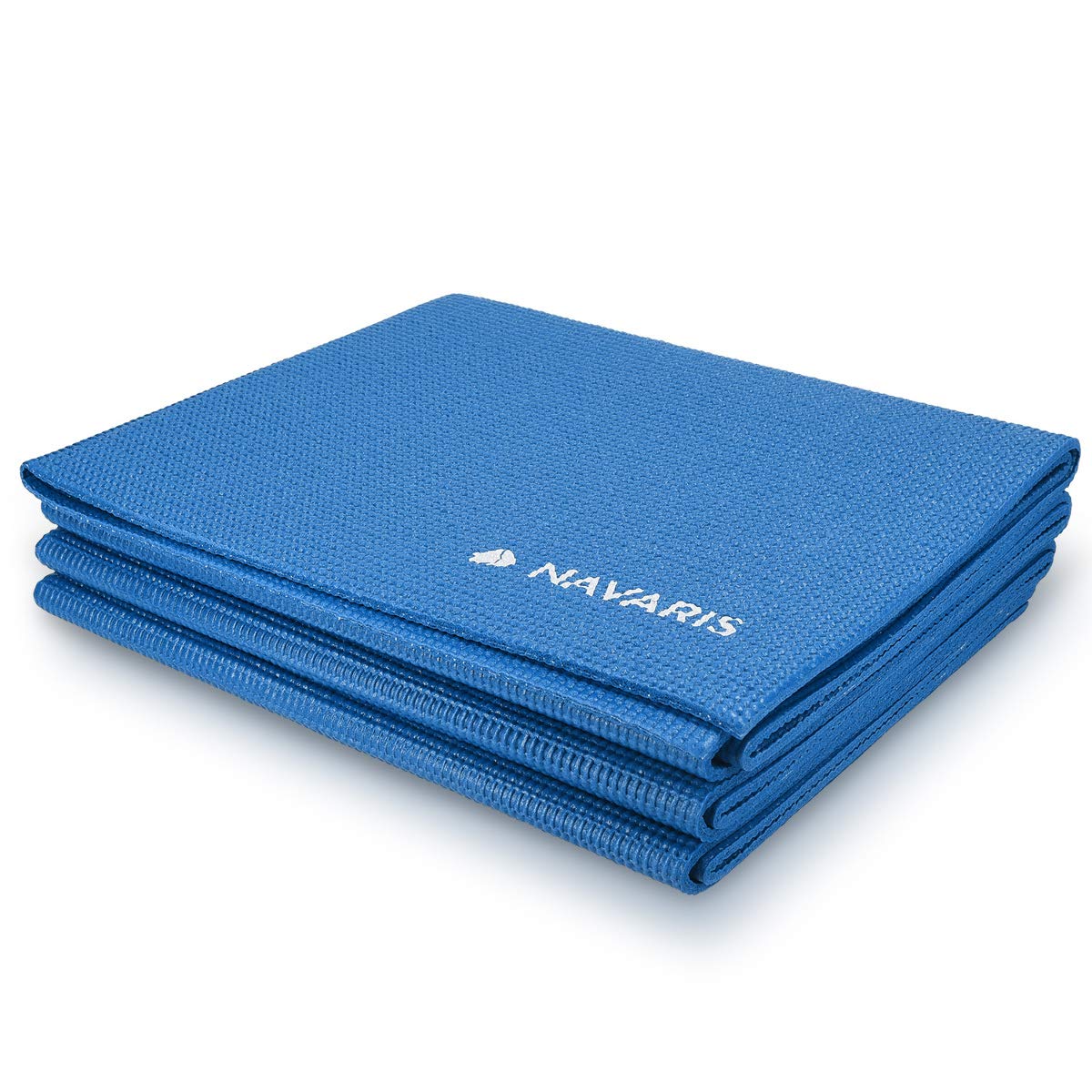 Navaris Foldable Yoga Mat for Travel - 1/8 inch (4mm) Thick Exercise Mat for Yoga, Pilates, Workout, Gym, Fitness - Non-Slip Folding Thin Portable Mat