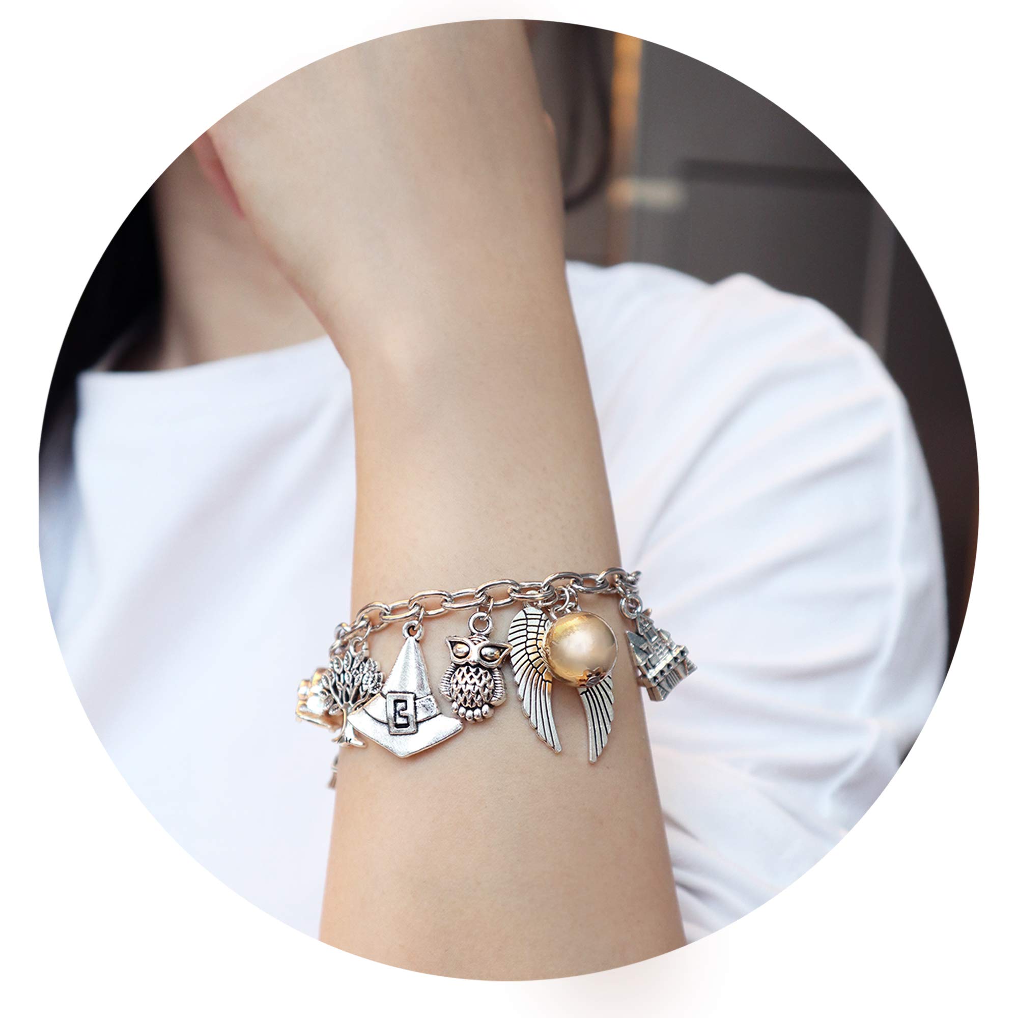 Fancy Space Wizardry Themed Handmade Charm Bracelet Set β Adjustable Jewelry, Birthday Gift for Kids, Girls, Women