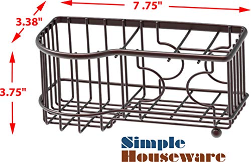 Simple Houseware Multi-Functional 6 Slots Toothbrush Holder, Bronze
