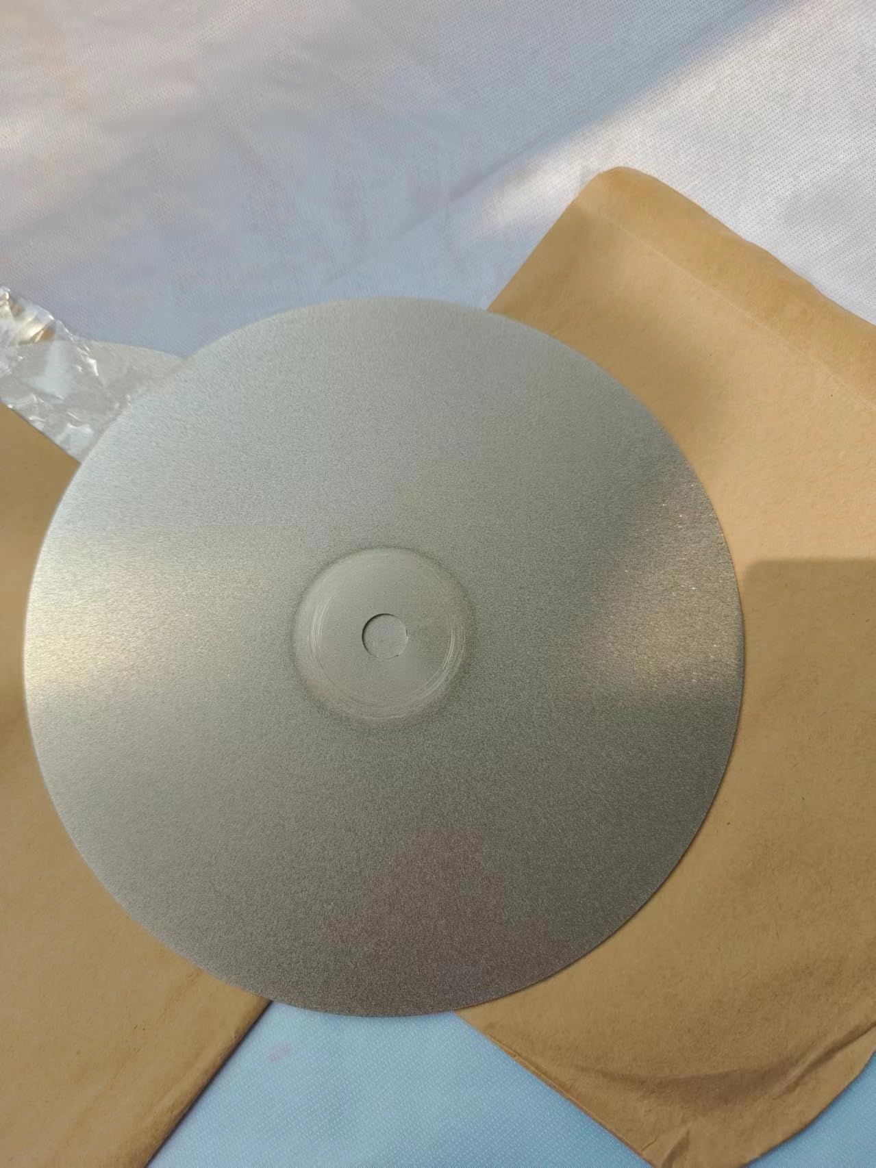 Diamond Flat Lap Disc, 8 Inch, 3000 Grit, 1/2 Inch Arbor, for Gemstone Glass Ceramics Grinding Polishing (3000 Grit)
