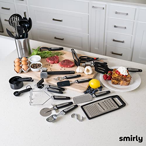 Smirly Silicone Kitchen Utensils Set with Holder: Silicone Cooking Utensils Set for Nonstick Cookware, Kitchen Tools Set, Silicone Utensils for Cooking Set Kitchen Set for Home Kitchen Accessories Set