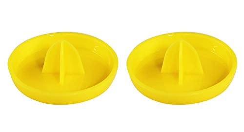HOME-X Fresh Banana Cover, Reusable Produce Keeper, Banana End Caps, Set of 2-2β D x 1β H, Yellow