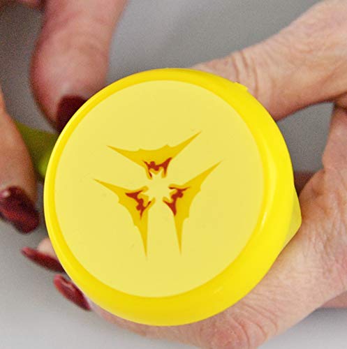 HOME-X Fresh Banana Cover, Reusable Produce Keeper, Banana End Caps, Set of 2-2β D x 1β H, Yellow