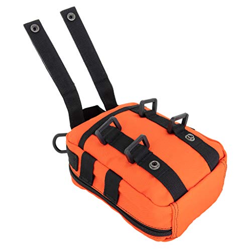 LINE2design First Aid (Ifak) Pouch EMS Bag - EMT Emergency Medical Trauma Pack Bags Tactical EDC Rescue Utility Gear IFAK Bags for Hiking Stop Bleeding Includes USA Patch - Orange