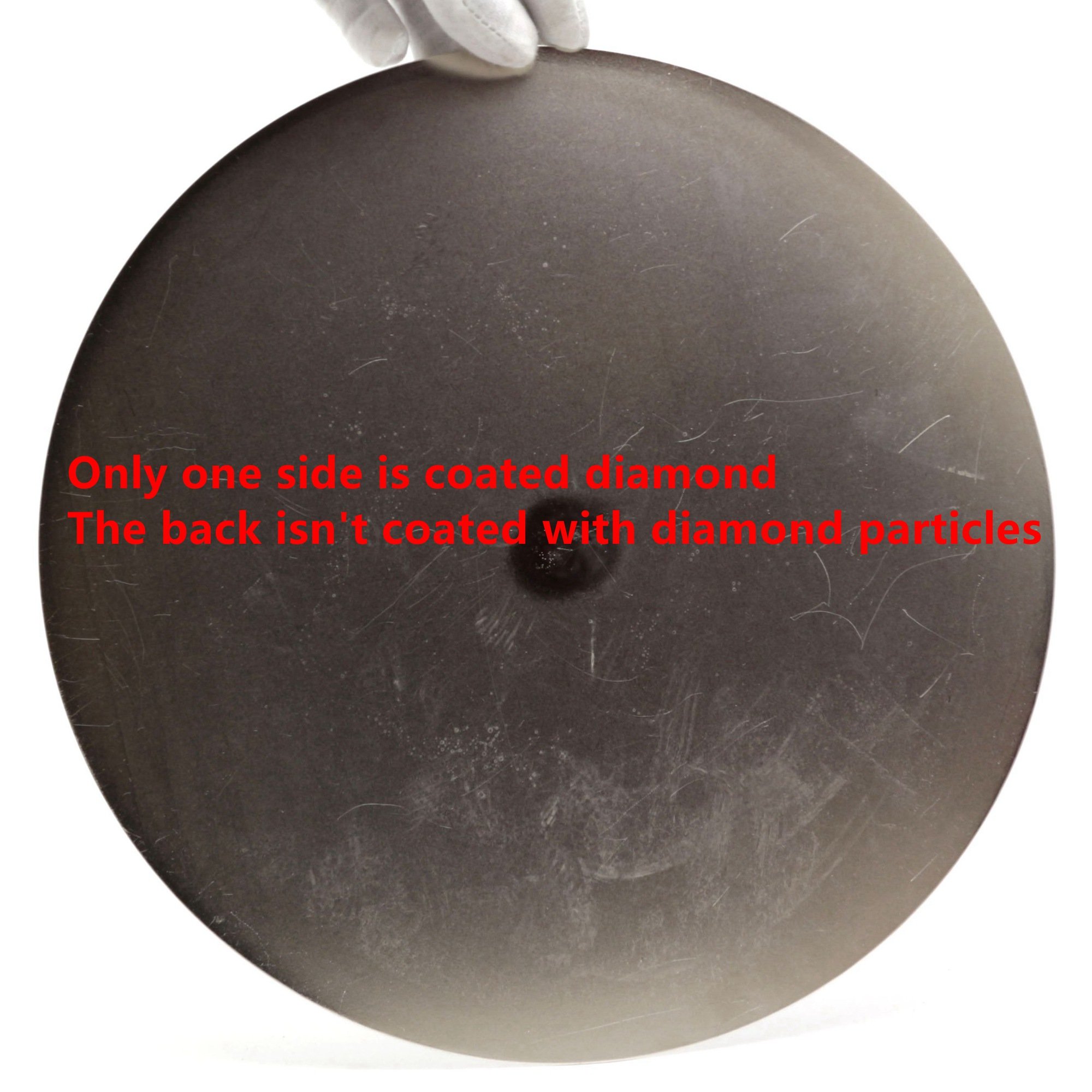 JINGLING NO Center Hole 8" inch Diamond Grinding Disc 120 Grit Flat Lap Disk Lapidary Tools for Stone