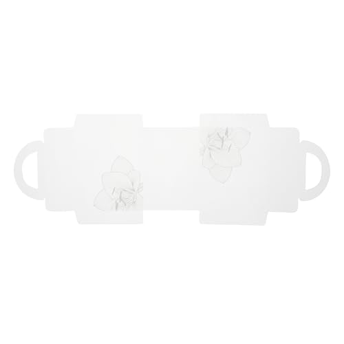 Restaurantware-5 Inch x 3.25 Inch Individual Cupcake Boxes, 100 Disposable Cupcake Display Boxes - With Handle, Lotus Accent, Clear Plastic Single Cupcake Containers, For Weddings Or Birthdays