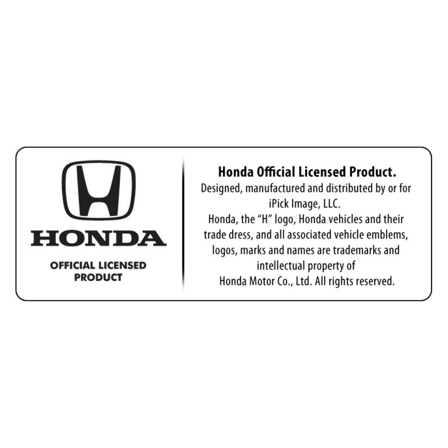 iPick Image for Honda Civic Si Gunmetal Black Metal Plate PU Leather Strap Key Chain Keychain, Official Licensed