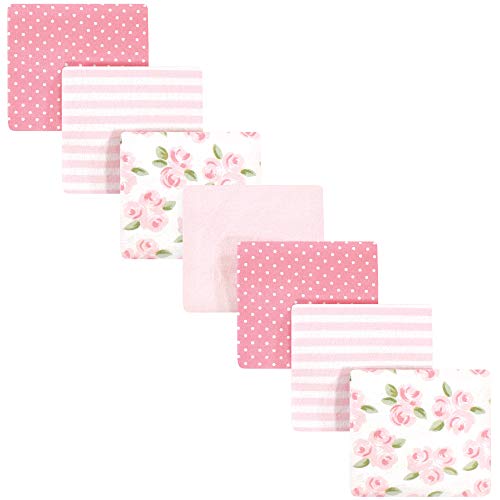 Little Treasure Unisex Baby Cotton Flannel Receiving Blankets, Beyoutiful 7-Pack, One Size