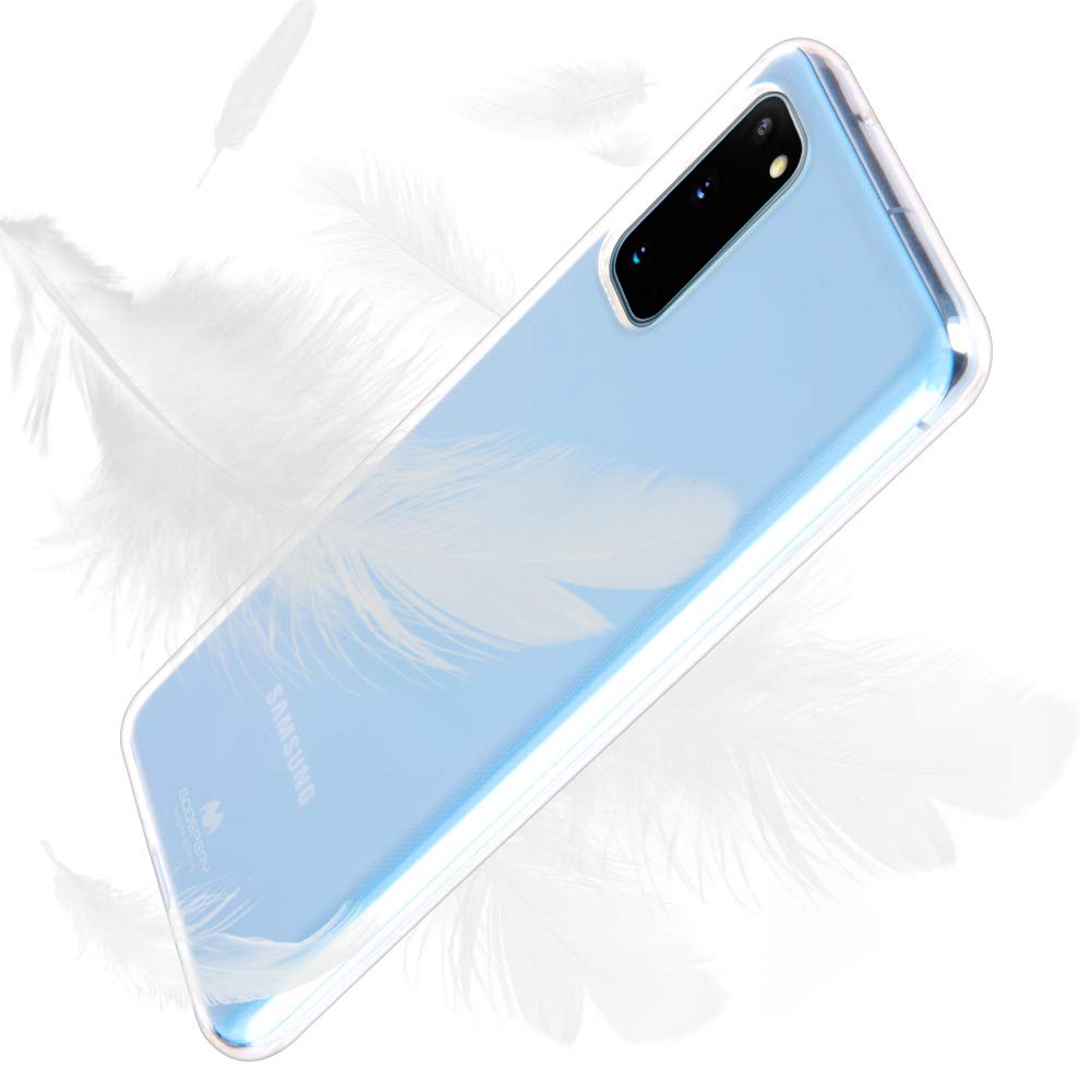 GOOSPERY Clear Jelly for Samsung Galaxy S20 Case (2020) Slim Thin Rubber TPU Case - Clear