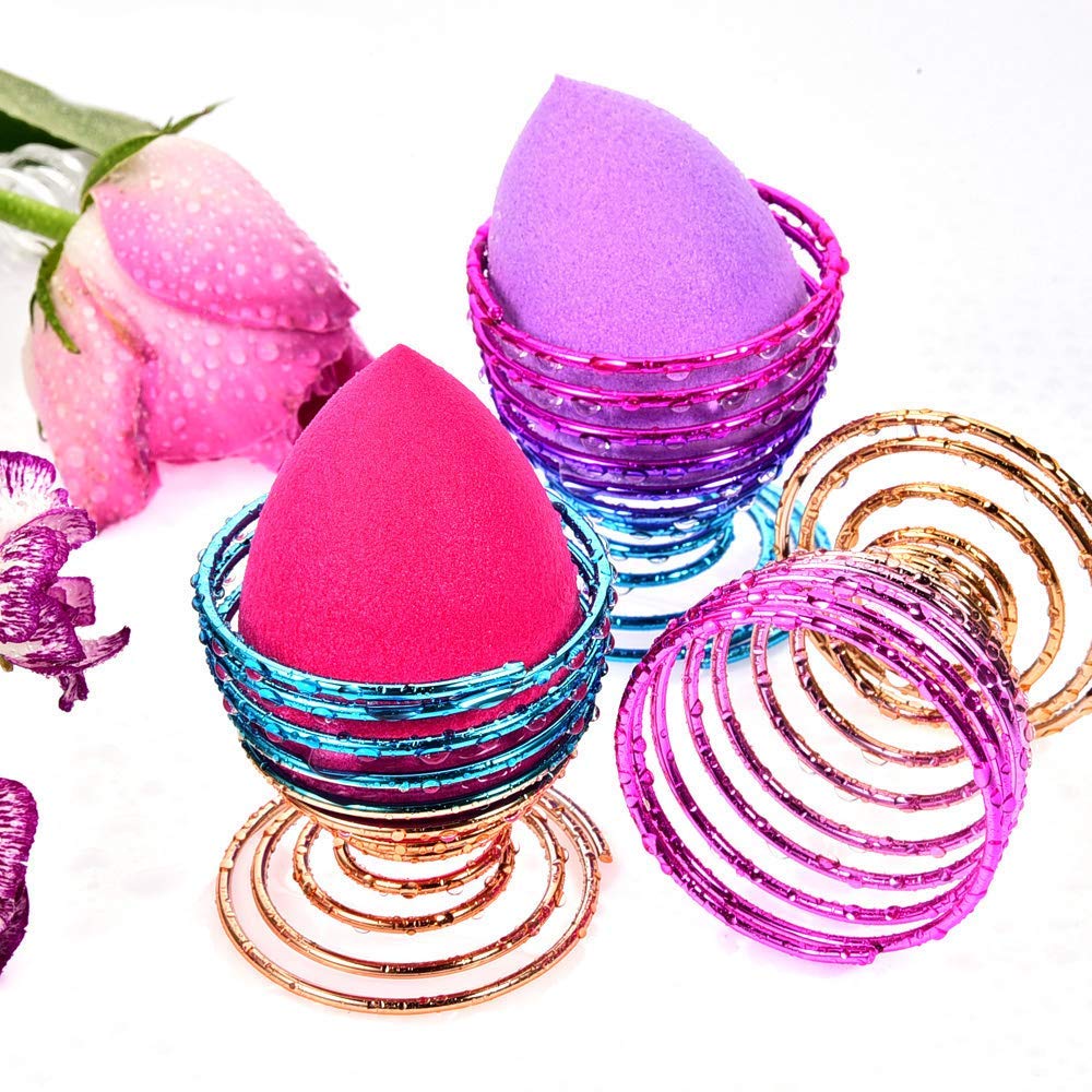 Beauty Sponge Holder Makeup Egg Storage Rack Powder Puff Display Stand Makeup Sponge Organizer Makeup Sponge Drying Stand, Black