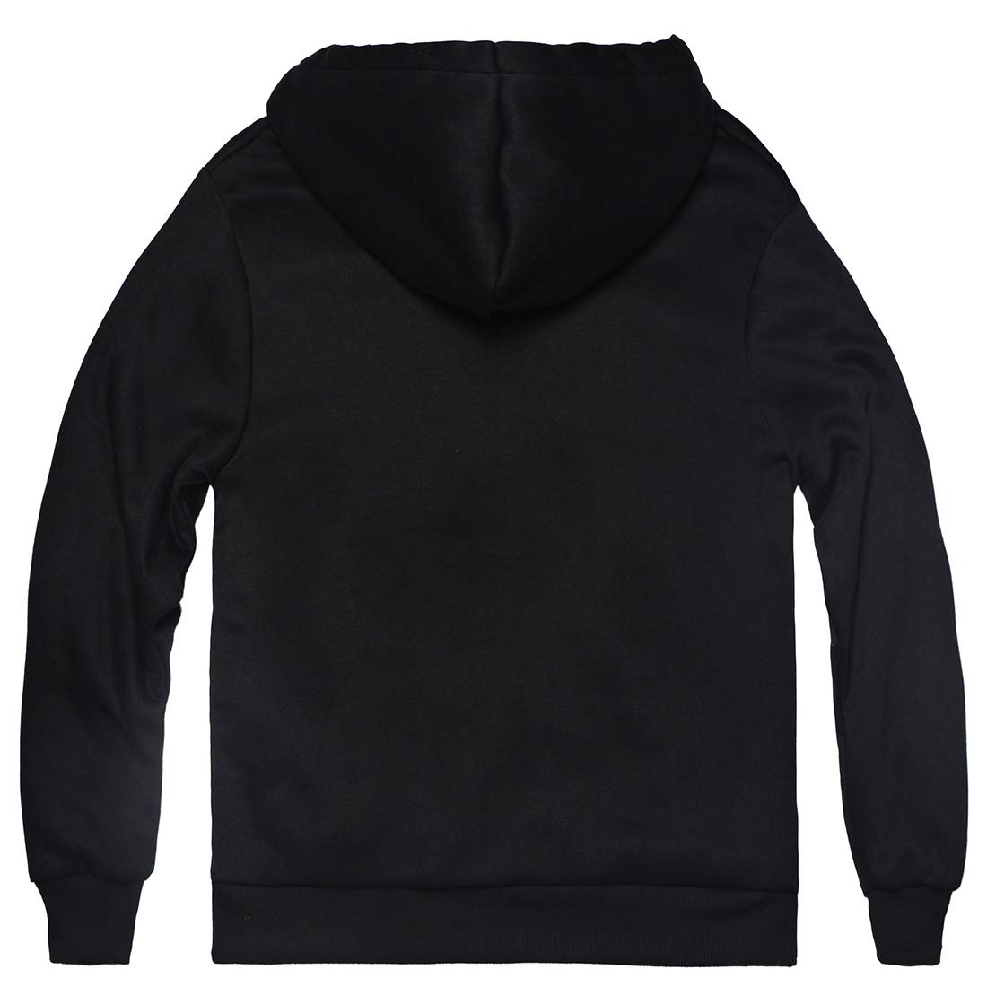 Gary Com Heavyweight Hoodies for Men, 1.8 lbs Sherpa Lined Fleece Full Zip Plus Size Sweatshirt Jackets Outwear (Black, M)