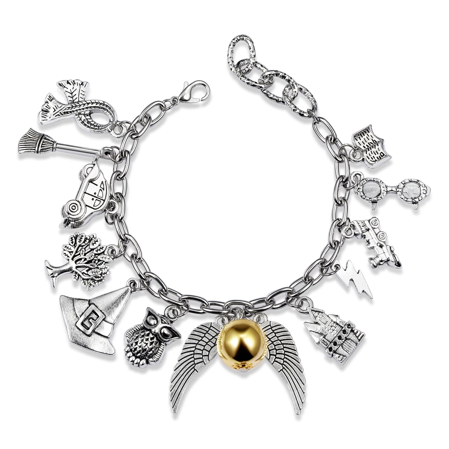 Fancy Space Wizardry Themed Handmade Charm Bracelet Set – Adjustable Jewelry, Birthday Gift for Kids, Girls, Women