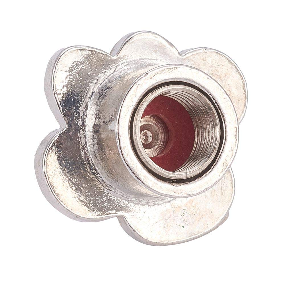 AuMoHall 4 Pack Crystal Paw Tire Valve Caps Bling Handmade Rhinestone Tire Valve Dust Caps Tire Rim Valve Stem Caps, Red