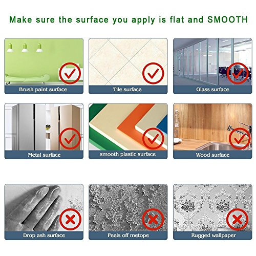 MMFB Black Board Sticker Dry Erase, Chalkboard Wallpaper Stick and Peel Adhesive Roll with 15 Chalks for Wall, Tables, Schools, Home(17.8" X 108", 3 Pack)