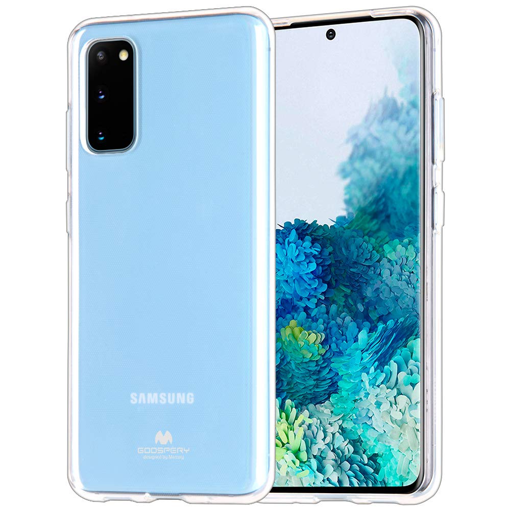 GOOSPERY Clear Jelly for Samsung Galaxy S20 Case (2020) Slim Thin Rubber TPU Case - Clear