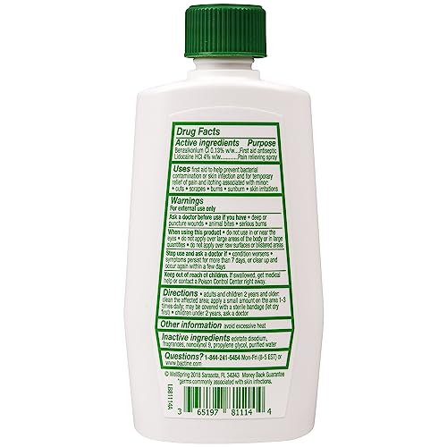 Bactine MAX 4 oz. Pain Relieving Cleansing Liquid