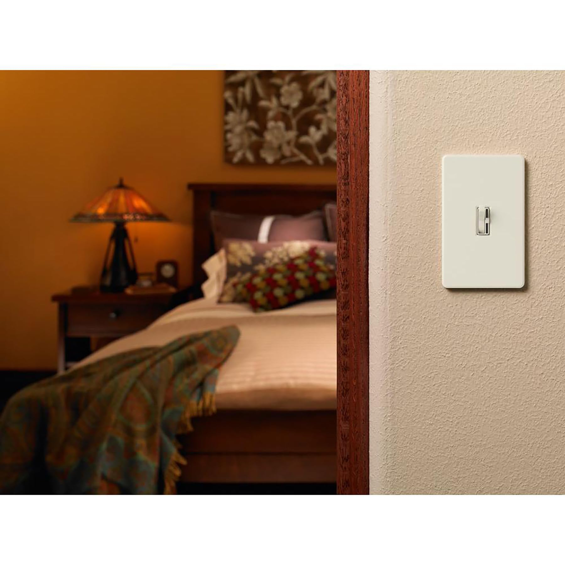 Lutron Toggler LED+ Dimmer Switch for Dimmable LED, Halogen and Incandescent Bulbs, 150 Watt, Single-Pole or 3-Way, TGCL-153PH-WH, White