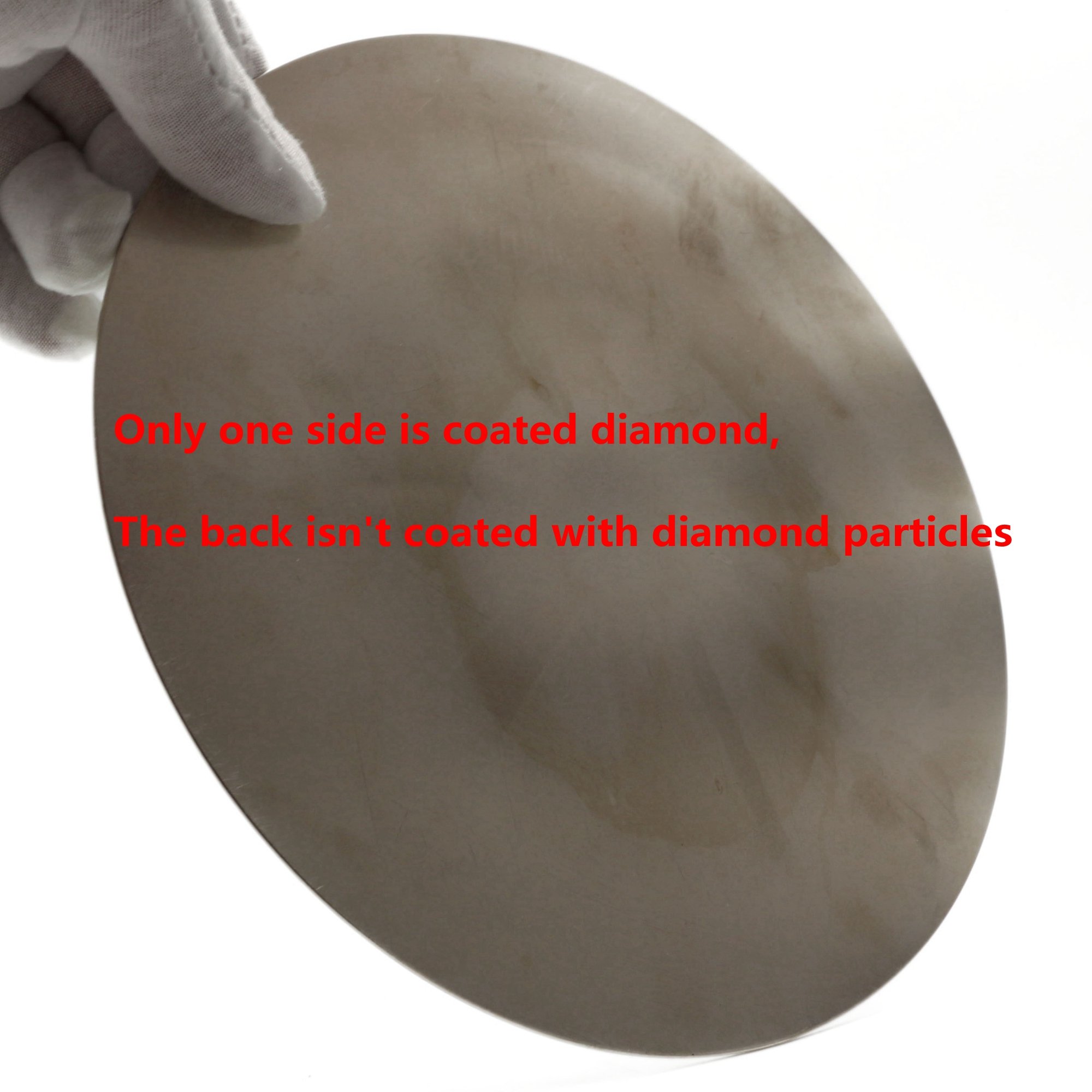 JINGLING NO Center Hole 8" inch Diamond Grinding Disc 120 Grit Flat Lap Disk Lapidary Tools for Stone