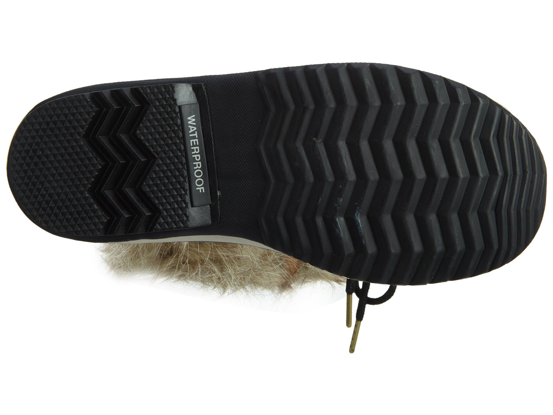 Womens Sorel Joan of Arctic Faux Fur Cuff Warm Winter Waterproof Boots - Black/Quarry - 10