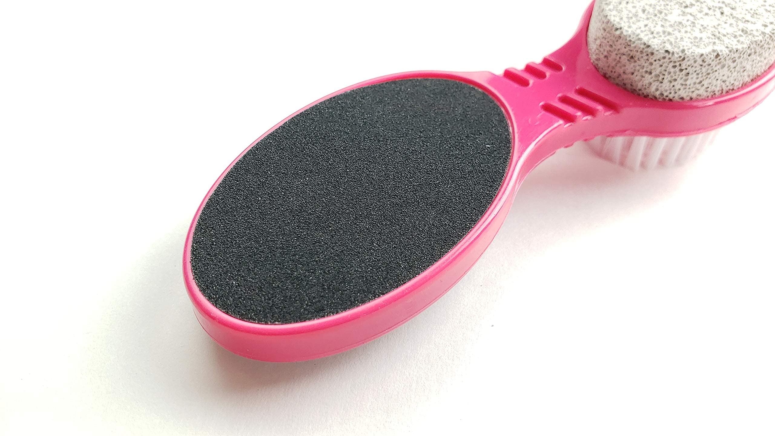 4 in 1 The Pedi Care Stick 4 Sided Pedicure Paddle Metal File and Emery Board Tool with Pumice Stone for Feet by DreamCut