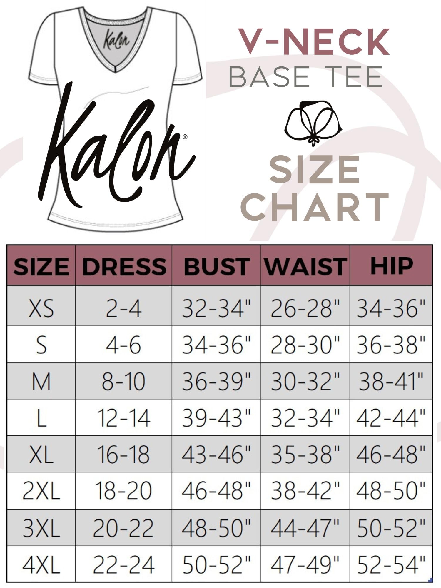 Kalon Women's 4-Pack V-Neck T-Shirt Base Layer (Medium, Earth Tones)