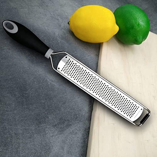 ALLTOP Lemon Zester, Hand-held Stainless Steel Food Grater,Pro Kitchen Tool for Cheese Parmesan Vegetable Ginger Garlic Nutmeg Citrus Lime Orange Chocolate Fruit - Fine Shredder