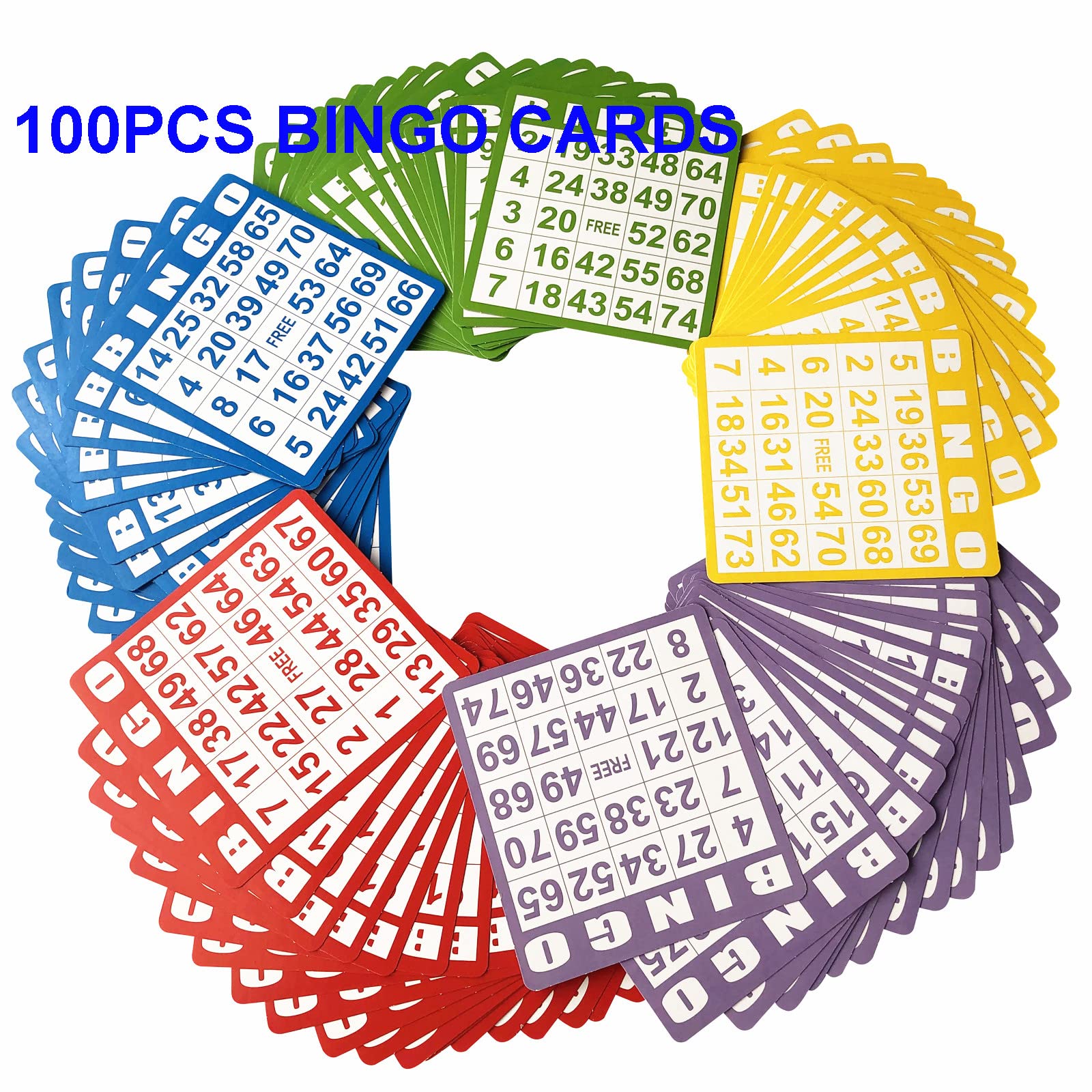 Yuanhe Jumbo Bingo Game Set - 11 Inch Tall Metal Cage with Calling Board, 7/8" Bingo Balls, 500 Bingo Chips,100 Bingo Cards for Large Group Games …