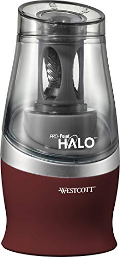 Westcott PRO-Point CarboTitanium Halo Electric Pencil Sharpener (Red)