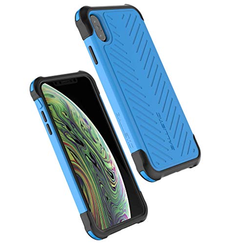 BALLISTIC Heavy Duty Military Grade Drop Tested Rugged Protective Case for iPhone Xs Max, 6.5 Inch, [Tough Jacket Series] Blue