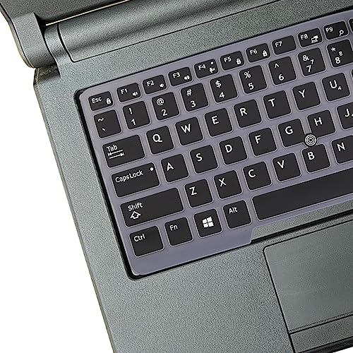 MUBUY Keyboard Cover Skin Fit Dell Latitude 5480 5490 7490 3340 5491 14" Inch/Dell E3340 E5490 E5491 E5450 E5470 E7450 E7470 7480 E7480-Black