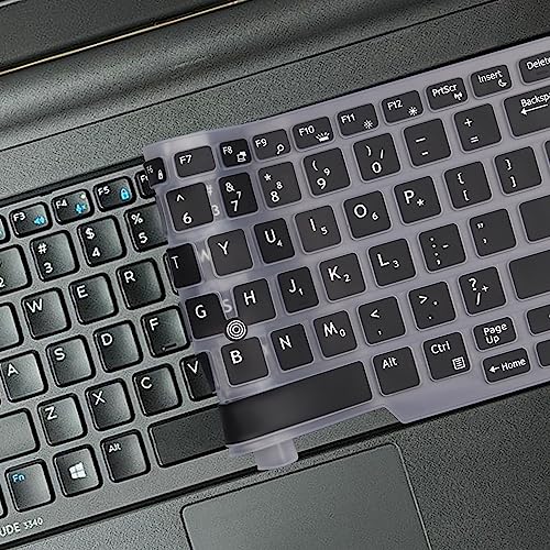 MUBUY Keyboard Cover Skin Fit Dell Latitude 5480 5490 7490 3340 5491 14" Inch/Dell E3340 E5490 E5491 E5450 E5470 E7450 E7470 7480 E7480-Black